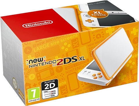 New 2DS XL W AC Adapter Bianco Arancione Imballata